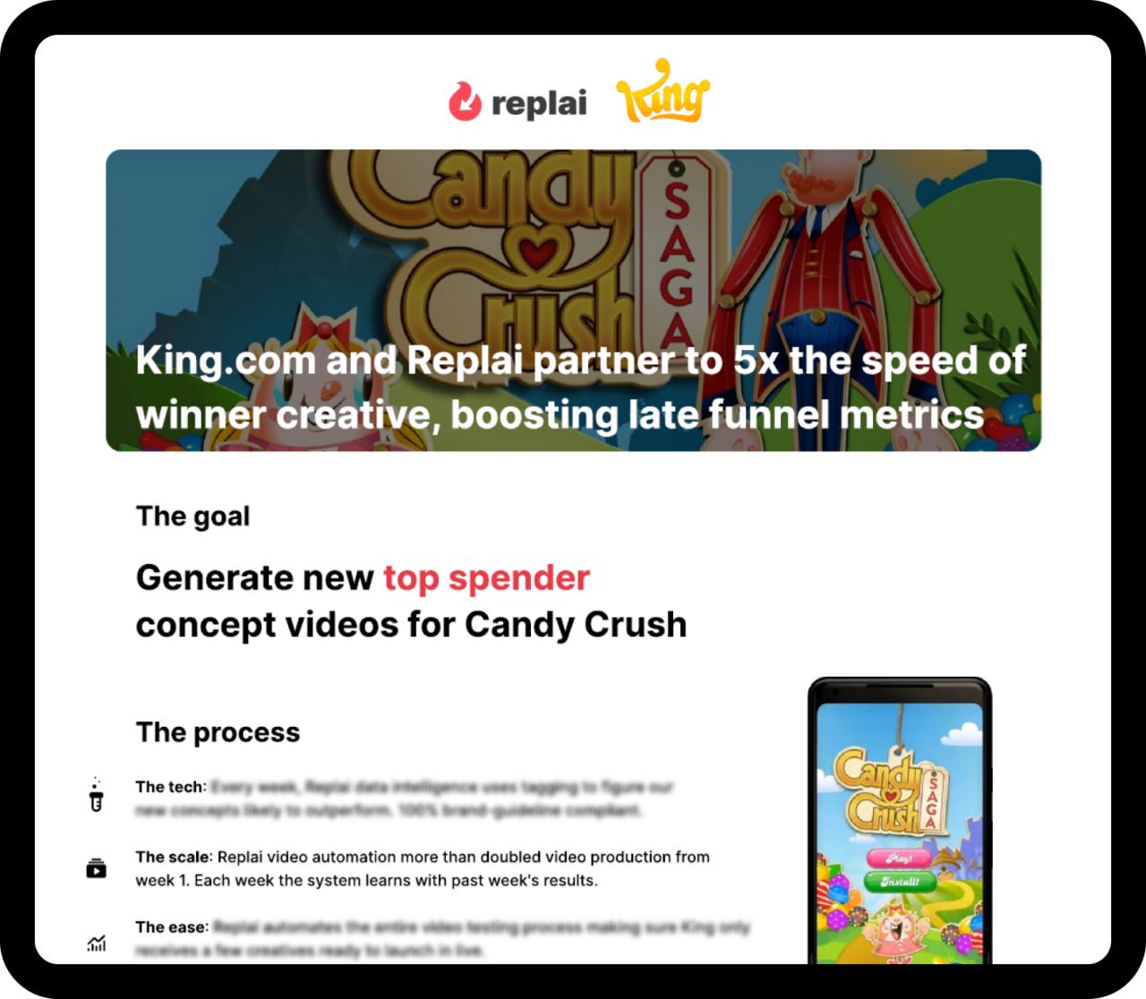 King case-study - Replai